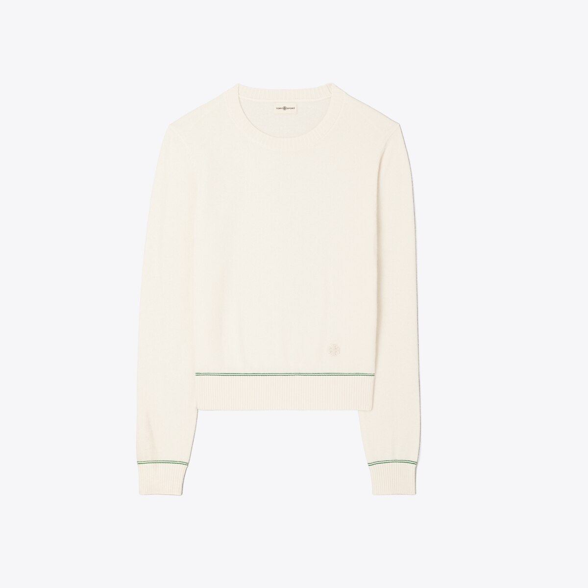 Luxe Cashmere Tipped Sweater: Women's Designer Sweaters | Tory Sport