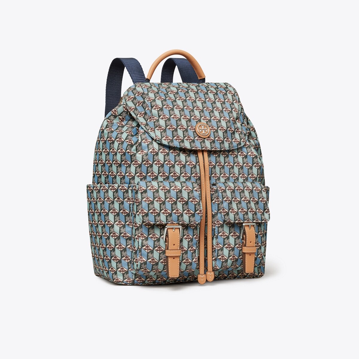 Printed Nylon Flap Backpack: Women's Handbags | Backpacks | Tory Burch UK