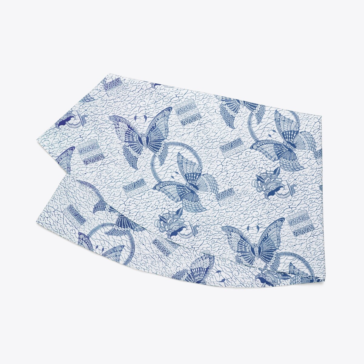 Butterfly Batik Round Tablecloth, 90": Women's Designer Linens | Tory Burch