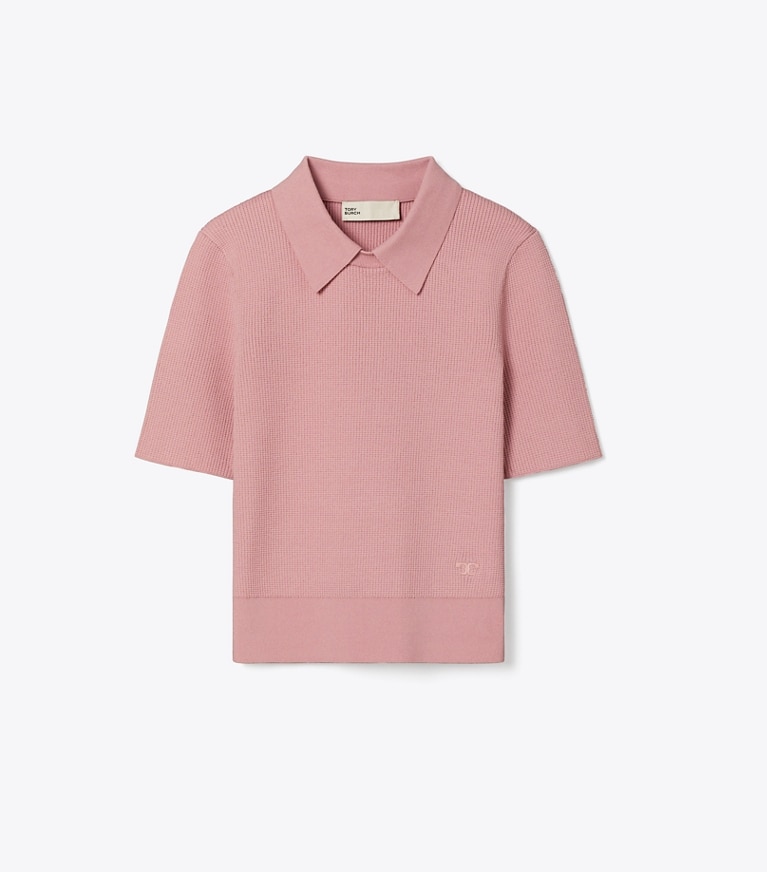 Collared Crewneck: Women's Clothing | Sweaters | Tory Burch UK