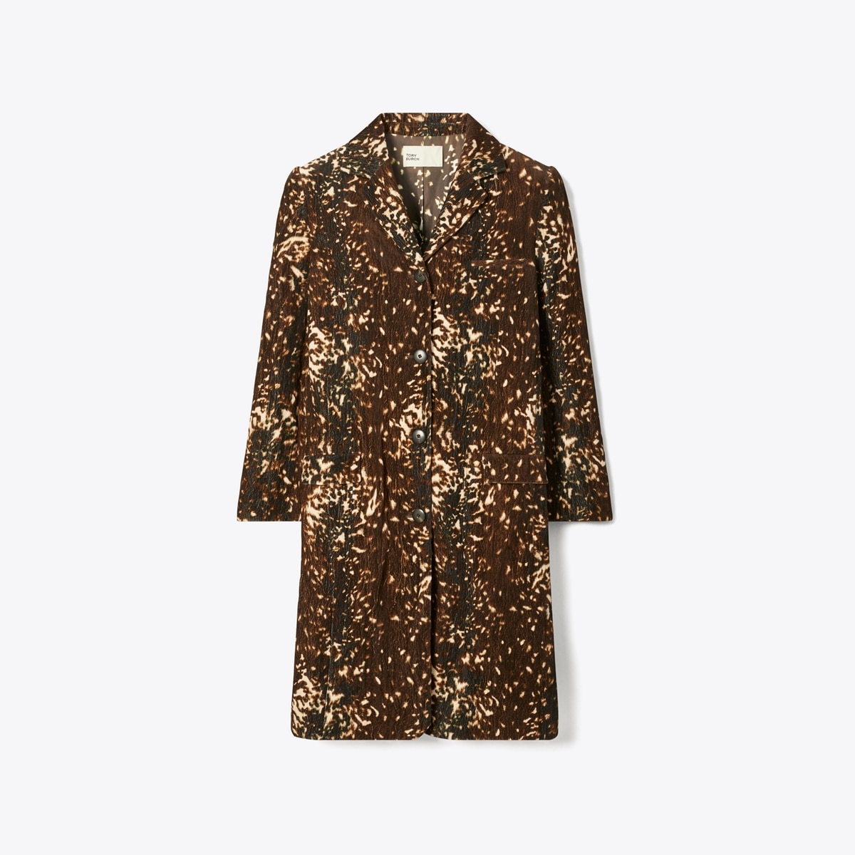Cotton Velvet Coat: Women's Clothing | Coats | Tory Burch EU