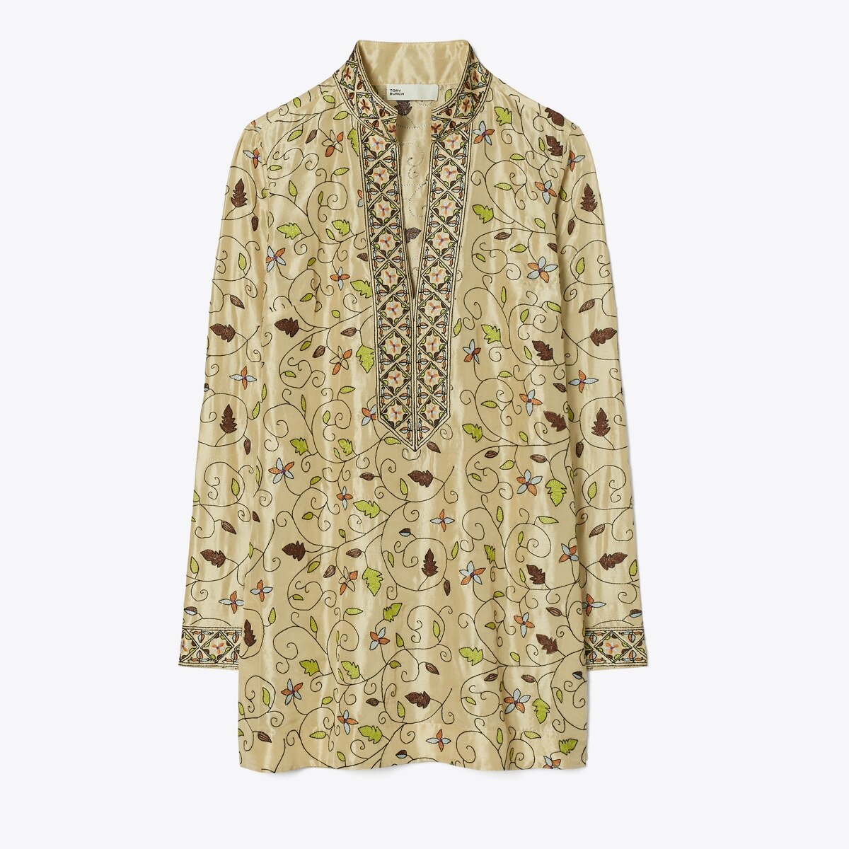 Embroidered Silk Tory Tunic: Women's Swim | Coverups | Tory Burch UK