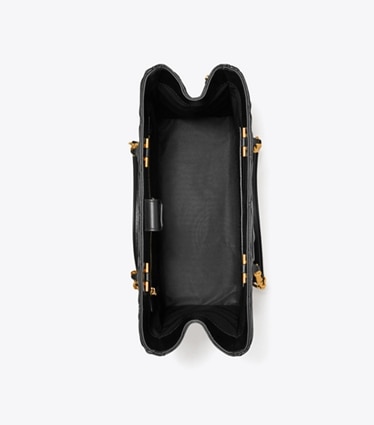 Women's Designer Large Black Leather Tote Bags | Tory Burch