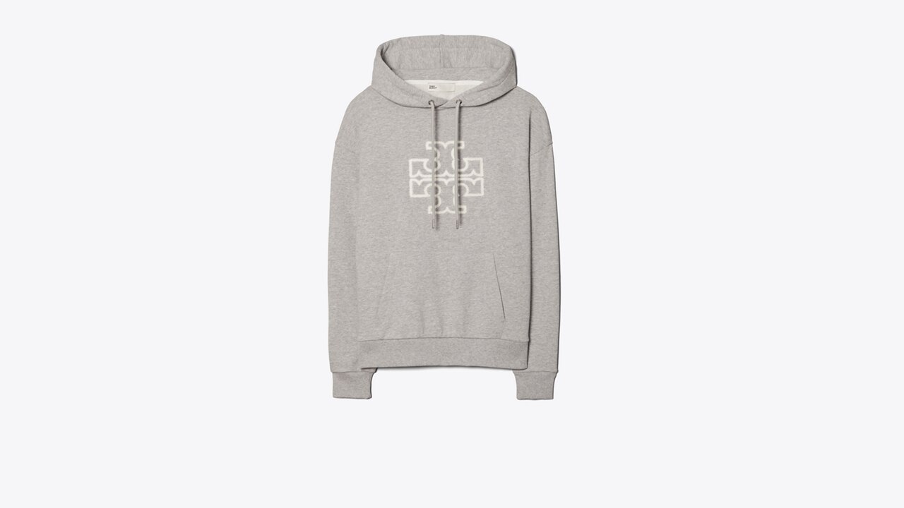 Heavy French Terry Logo Hoodie: Women's Designer Sweaters | Tory Sport