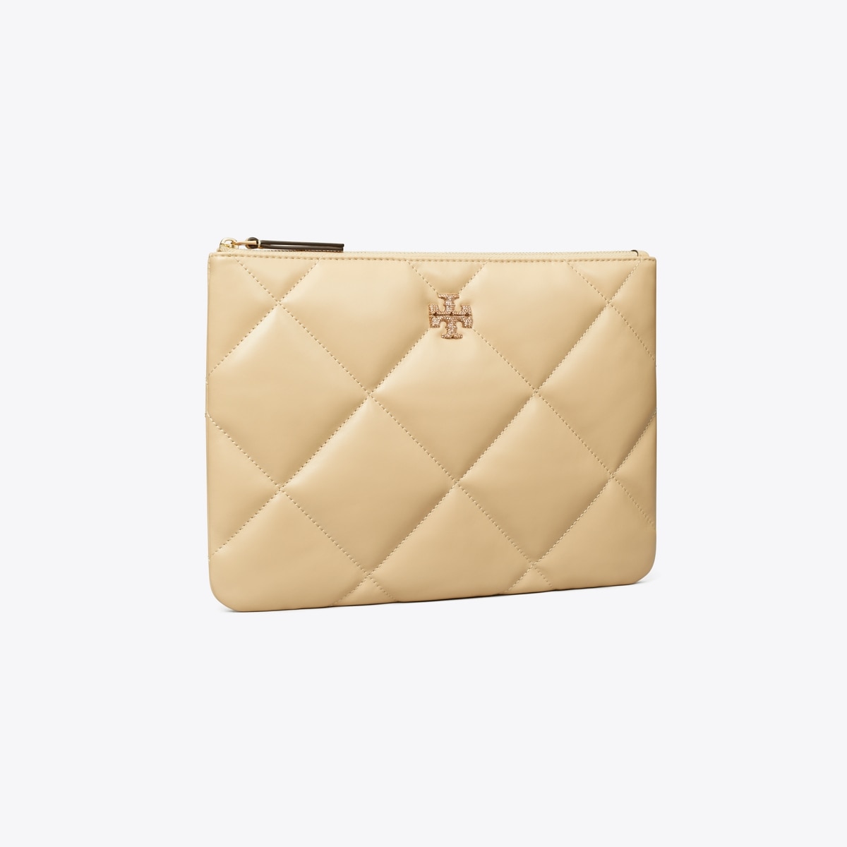 Kira Diamond Quilt Pavé Logo Pouch: Women's Wallets & Card Cases | Coin ...