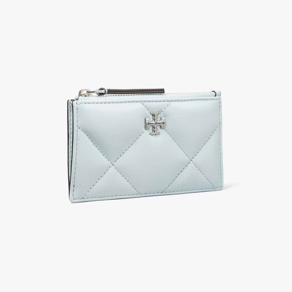 Kira Diamond Quilt Zip Card Case: Women's Designer Card Cases | Tory Burch