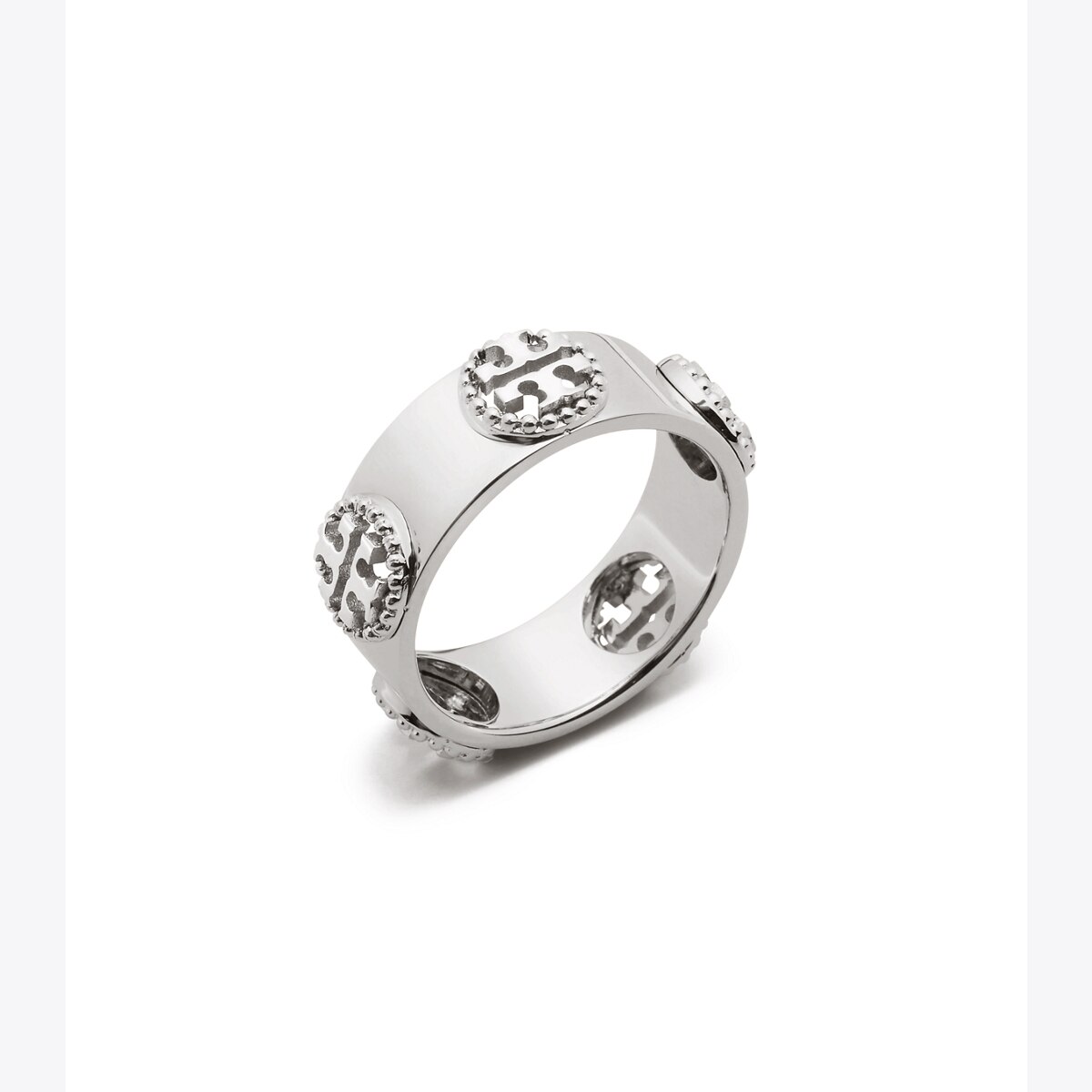 Milgrain Logo Ring: Women's Jewelry | Rings | Tory Burch EU