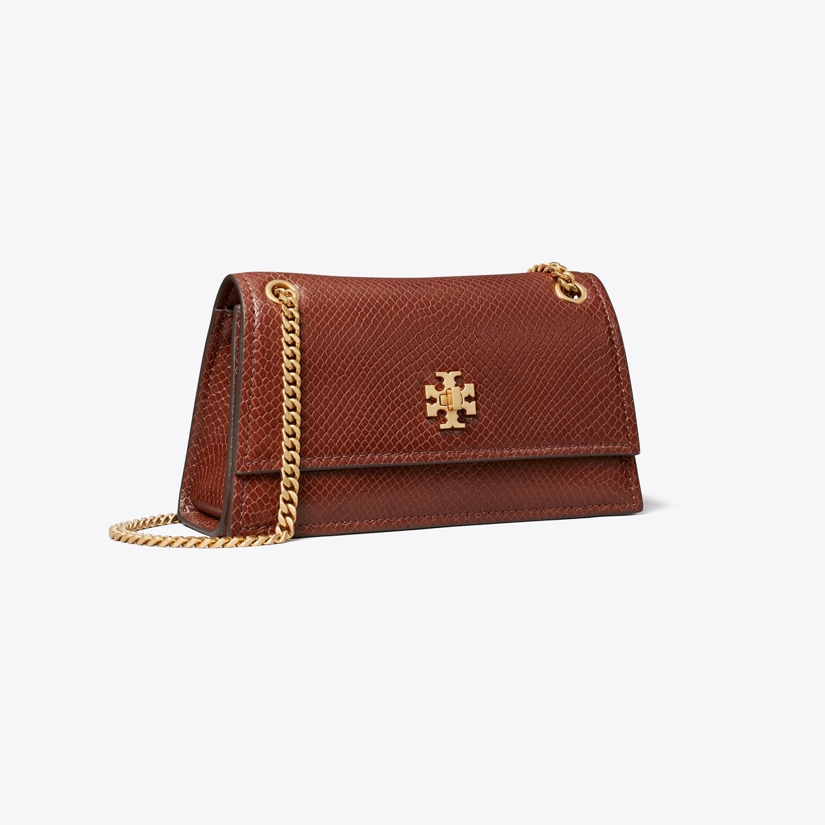 Mini Kira Turnlock Snake-Embossed Shoulder Bag: Women's Handbags ...