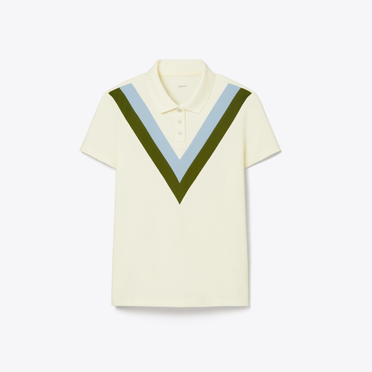Performance Piqué Chevron Polo: Women's Designer Tops | Tory Sport