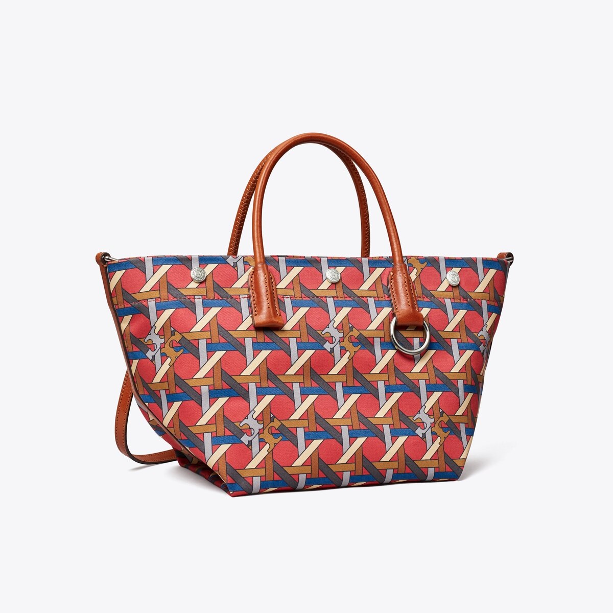 Petit cabas en toile à motif cannage: Femme Sacs | Cabas | Tory Burch FR