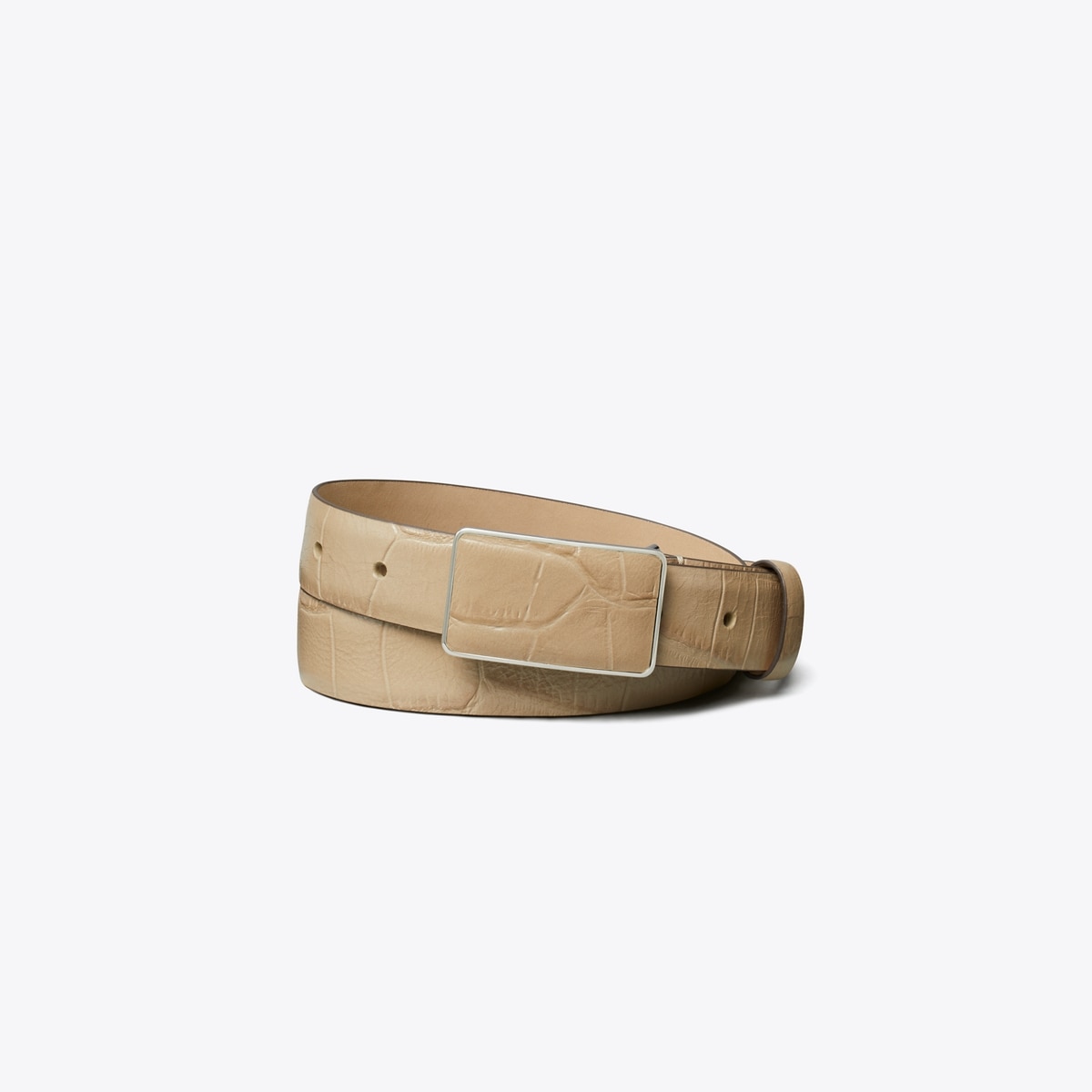 Plate Croc Embossed Belt: Women's Designer Belts | Tory Burch