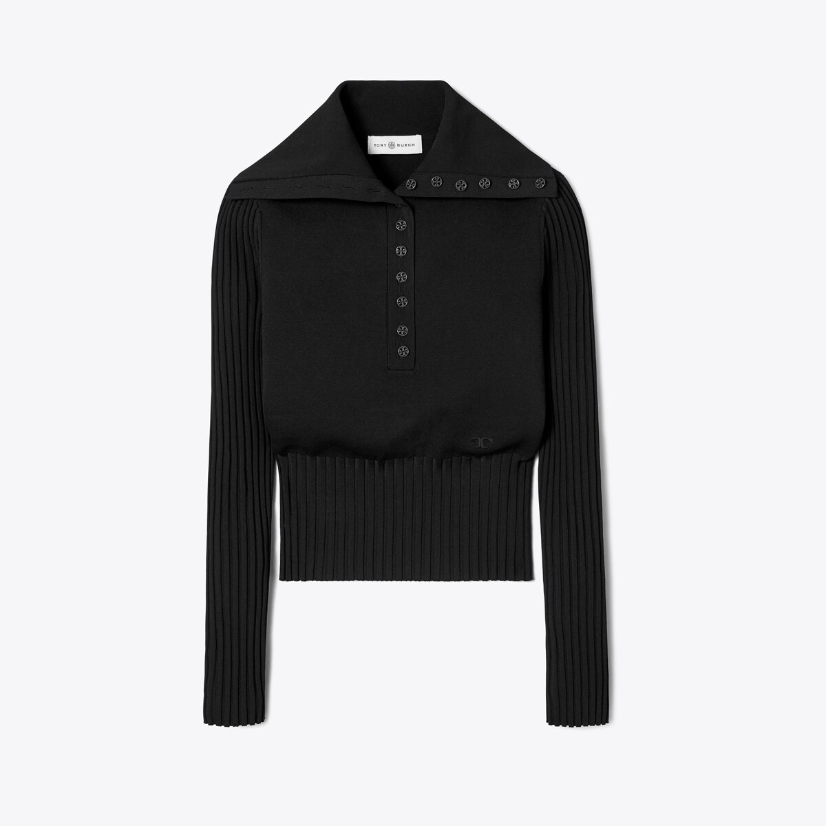 Polo Button Sweater: Women's Designer Sweaters | Tory Burch