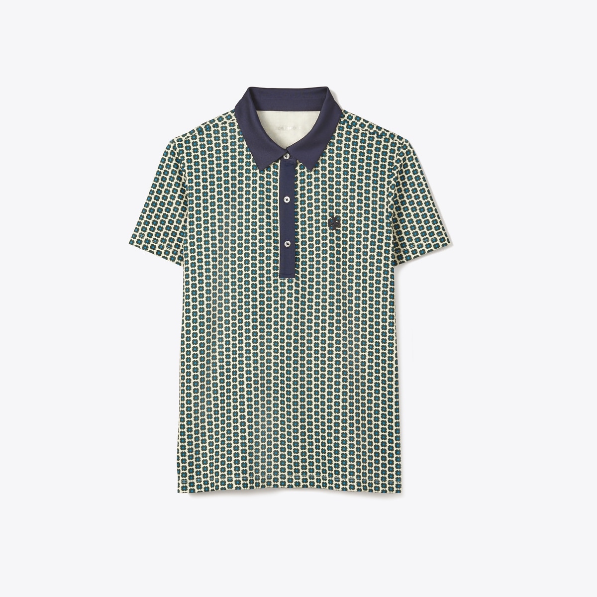 Printed Tech Piqué Polo: Women's Designer Tops | Tory Sport