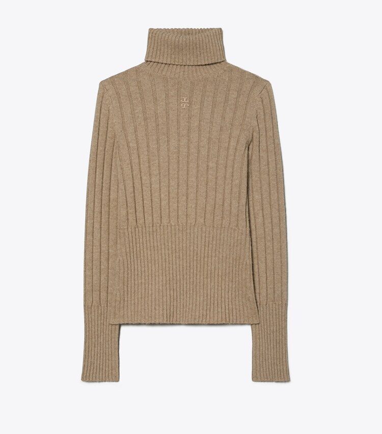 Ribbed Knit Turtleneck: Women's Clothing | Sweaters | Tory Burch EU
