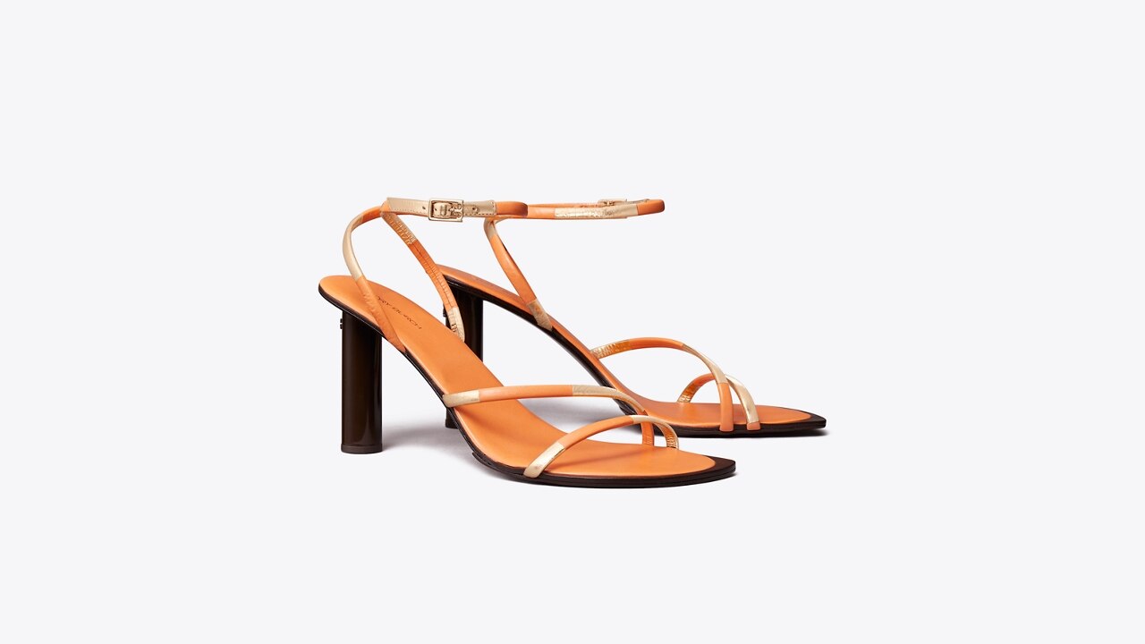 Split Mignon Strappy Heeled Sandal: Women's Shoes | Sandals | Tory Burch UK