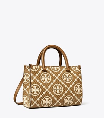 T Monogram Contrast Embossed Tote: Women's Designer Tote Bags | Tory Burch