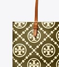 T Monogram Contrast Embossed Tote: Women's Designer Tote Bags | Tory Burch