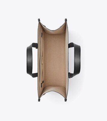 T Monogram Contrast Embossed Tote: Women's Designer Tote Bags | Tory Burch