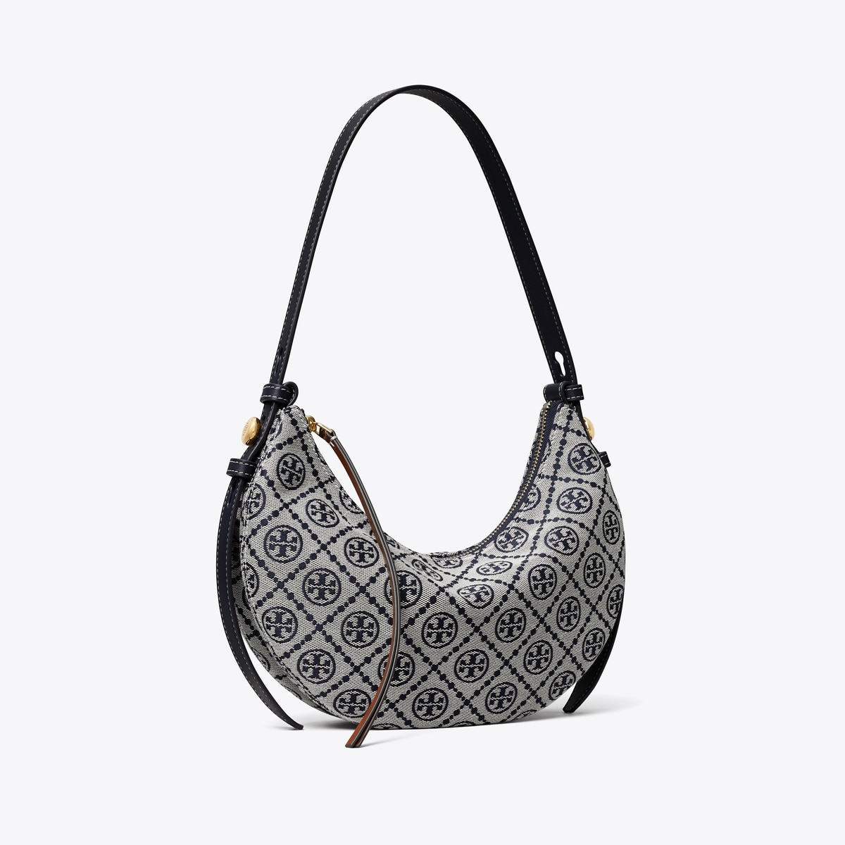 T Monogram Romy Half Moon Bag: Women's Handbags | Shoulder Bags | Tory ...