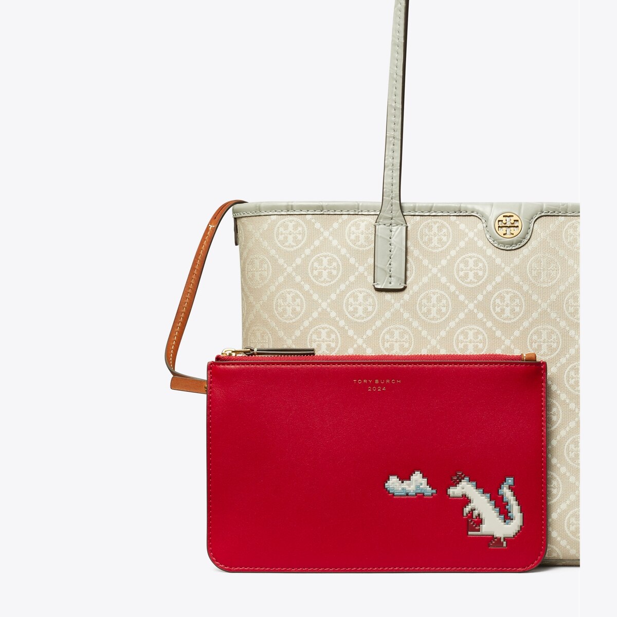T Monogram Small Cloud Zip Tote: Women's Designer Tote Bags T Monogram Small Cloud Zip Tote: Women's Designer Tote Bags