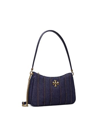 Tory Burch Kira Denim Mini Bag In Tory Navy | ModeSens