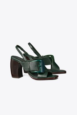 Tory Burch Banana Heel Sandal In Vintage Fern | ModeSens